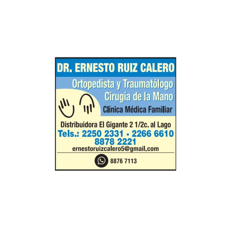 Ortopedik ürünler Dr. Ernesto Ruíz Calero, Managua, foto