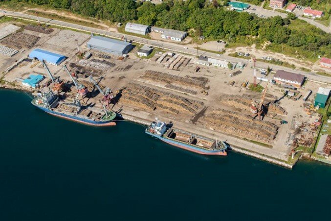 Sınır kapısı Морской пункт пропуска Ольга, Primoriye, foto