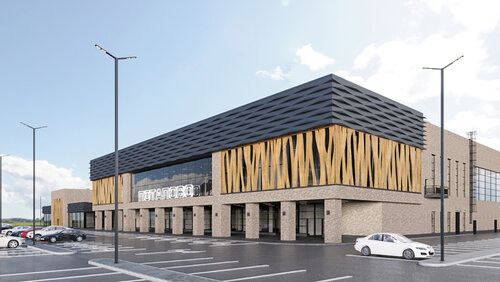 Alışveriş merkezleri Shopping centre Potapovo, Moskova, foto