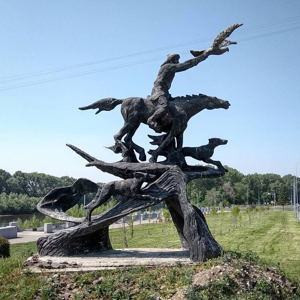 Dekorasyon ve süsleme, onur panosu Decorative Structure Hunt, Öskemen (Ust‑Kamenogorsk), foto