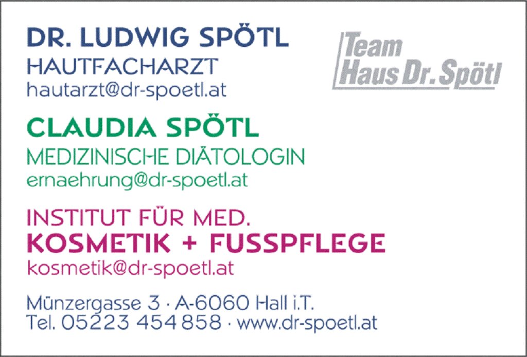 Tıp merkezleri ve klinikler Team Haus Dr. Spötl - Hautarzt/Diätologie/Fußpflege/Kosmetik, Tirol, foto