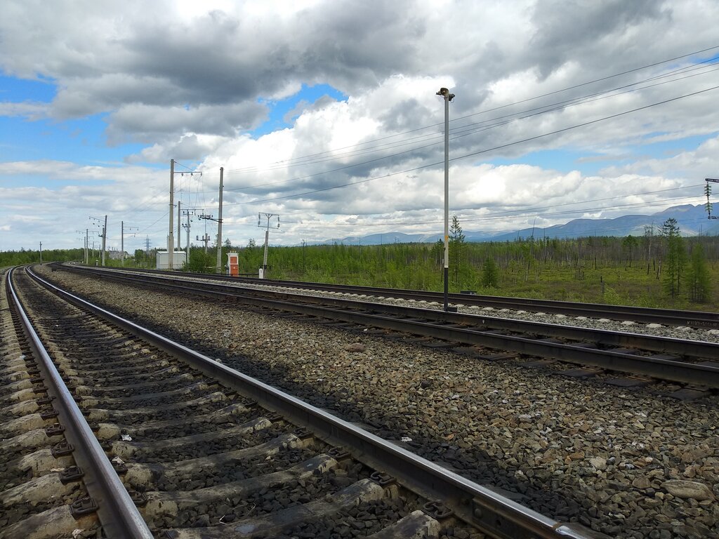 Tren istasyonu разъезд Орокот, Habarovski krayı, foto