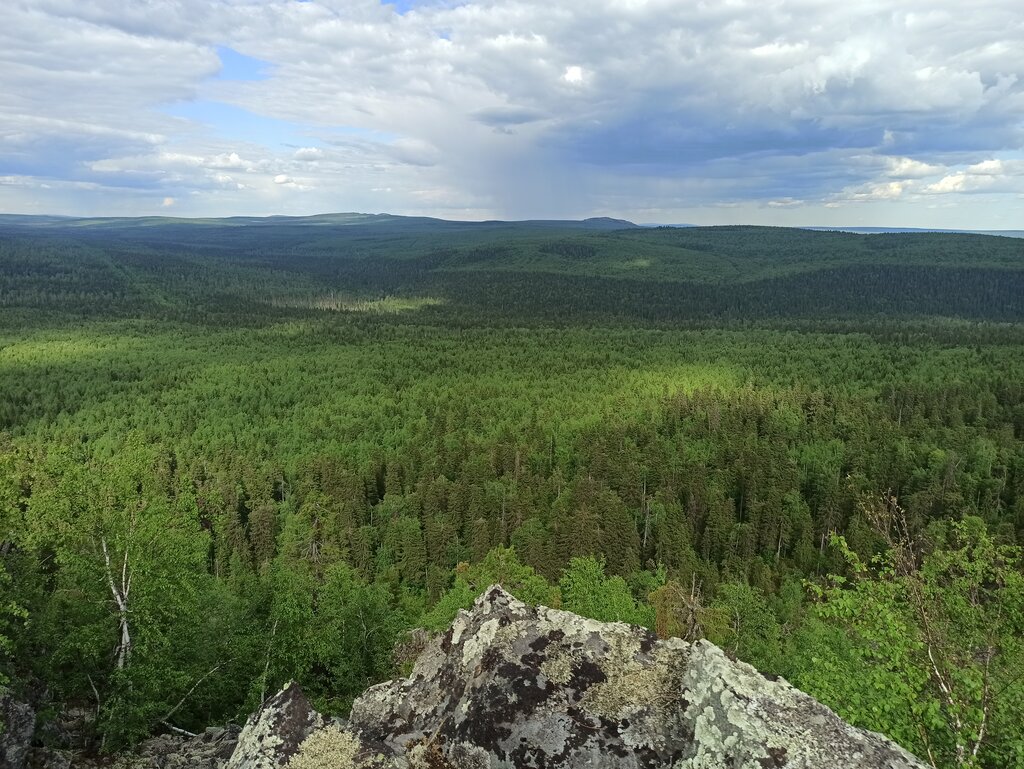 Dağ zirvesi Гора Мясной Камень, Permski krayı, foto