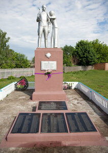 Погибшим землякам (Homieĺskaja voblasć, Kalinkavicki District, Juravicki Rural Council, vioska Prudok), anıt, heykel  Gomelskaya oblastından