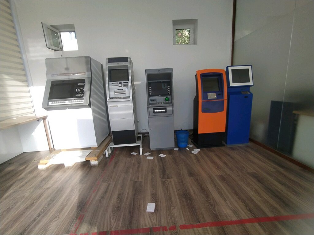 ATM'ler Xalq Bank, bankomat, Andican, foto
