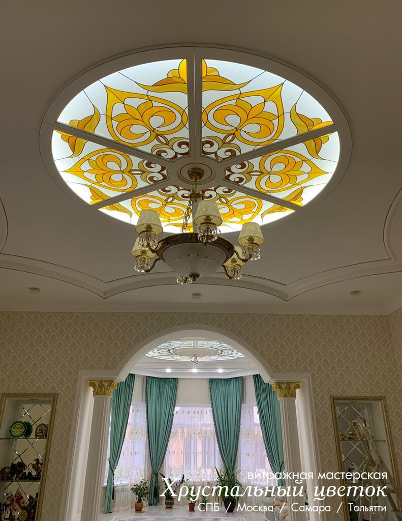 Vitray firmaları Khrustalny tsvetok, Samara, foto