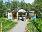 Spring, stream (Murmansk Region, Kolskiy rayon, gorodskoye poseleniye Molochny, R-21, podyezd k aeroportu Murmanska, 8-y km), pınar, çay  Murmanskaya oblastından