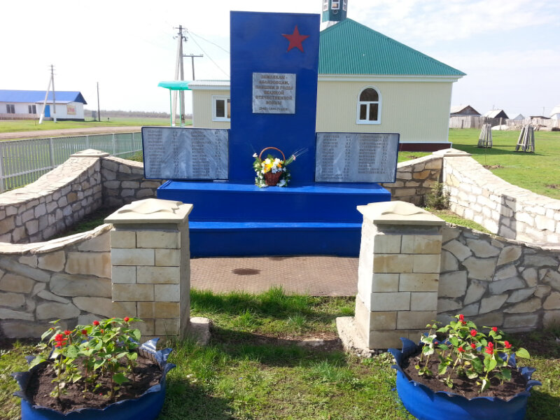 Anıt, heykel Обелиск воинам Великой Отечественной войны 1941 – 1945 гг., Orenburgskaya oblastı, foto