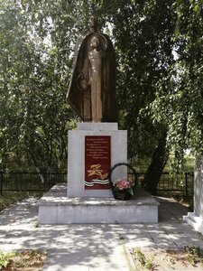 Участникам Великой Отечественной войне (Tyumen Region, Yalutorovskiy rayon, selo Singul Tatarskiy, ulitsa Musy Dzhalilya), anıt, heykel  Tümen (Tiumenskaya) oblastından