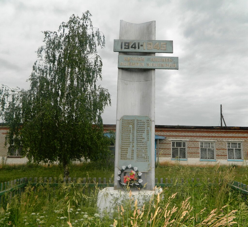 Anıt, heykel Обелиск павшим в годы ВОВ, Udmurtiya, foto