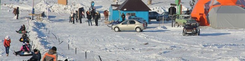Tubing Tyubingovya trassa Snezhnyye virazhi, Orsk, foto