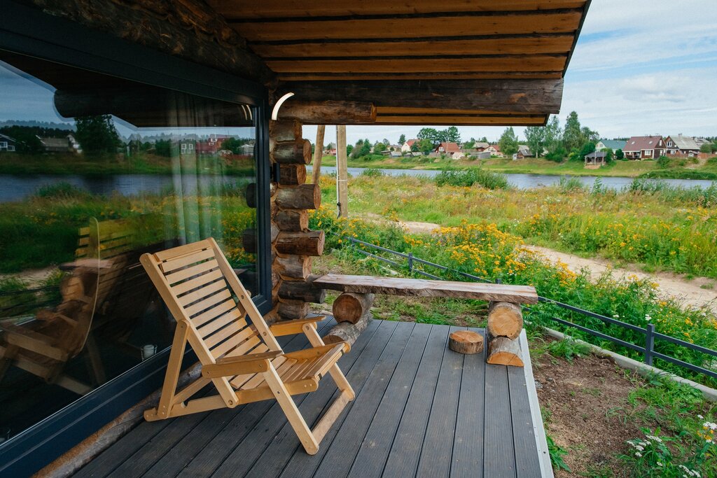 Resort oteller, tesisler Shyiskiy zaliv, Karelya, foto