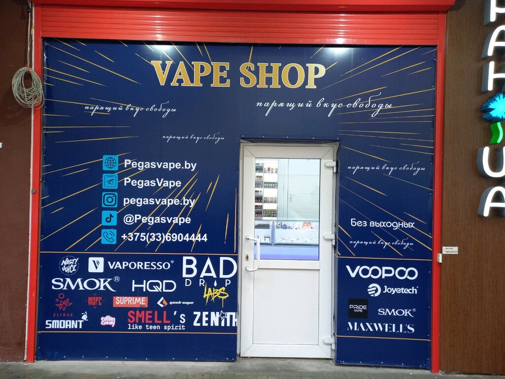 Elektronik sigara satış noktaları Pegasvape.by, Minsk, foto