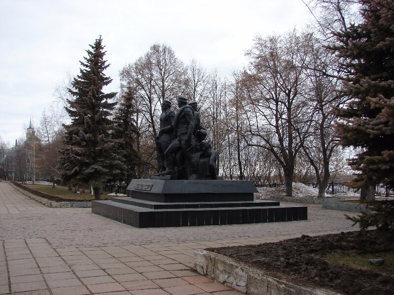 Anıt, heykel Мемориал Гражданской войны, Perm, foto