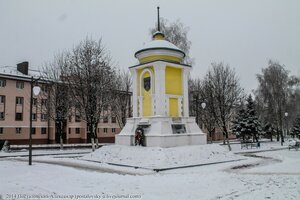 Памятный знак Ляховичской Фортеции (Bresckaja voblasć, Liahavichy, ulitsa 17 Sentyabrya), anıt levhası, anıt taş  Liahoviçi'den
