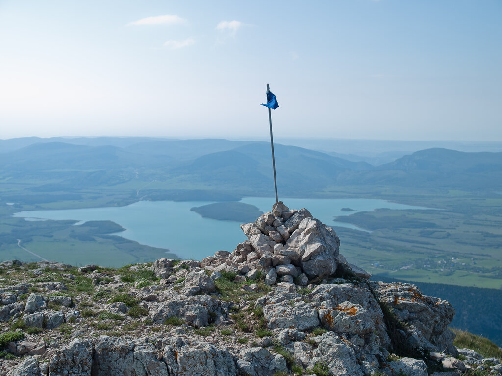 Dağ zirvesi Гора Чуваш Кой, Kırım Cumhuriyeti, foto
