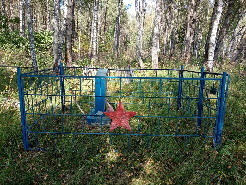 Ünlü kişilerin mezarları Могила майора Ивана Николаевича Стаселько, Kalujskaya oblastı, foto