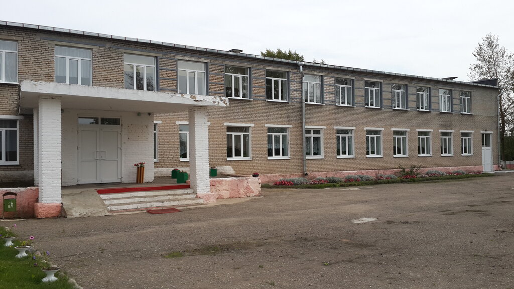 Ortaokul Gyo Psyevskaya srednyaya shkola Glybokskogo raiona, Vitebskaya oblastı, foto