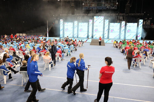 Çok amaçlı spor tesisleri Ivan Yarygin Sports Palace, Krasnoyarsk, foto