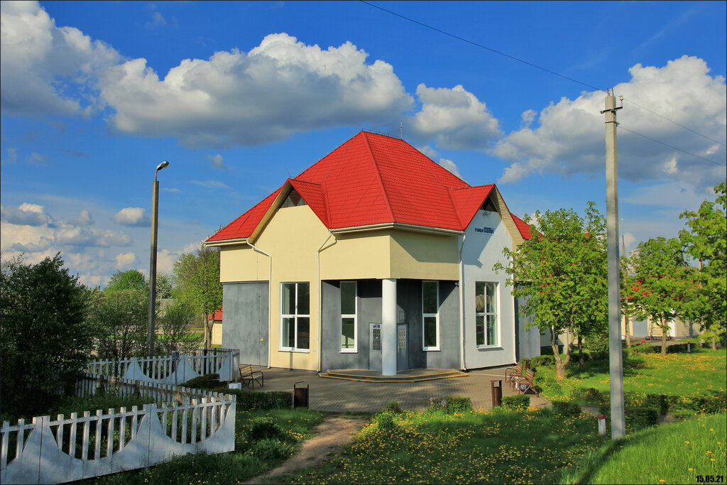 Tren istasyonu Soly Station, Grodnenskaya oblastı, foto