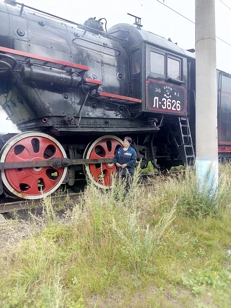 Teknoloji anıtı Паровоз П36-0124, Zabaykalski krayı, foto