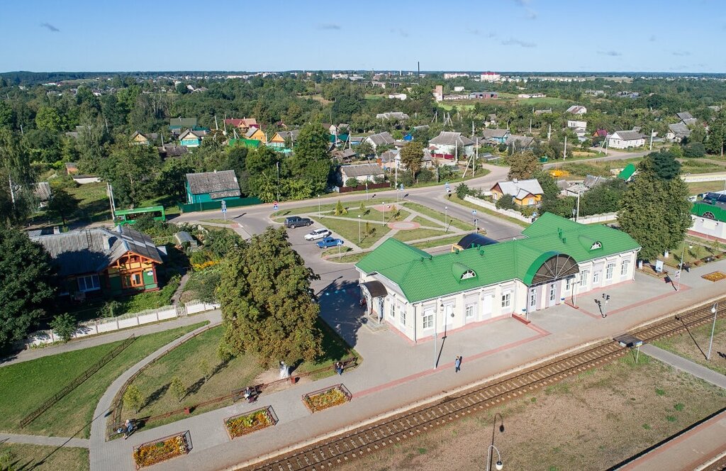 Tren garları Zheleznodorozhnaya Stantsiya Gorodok, Gorodok, foto