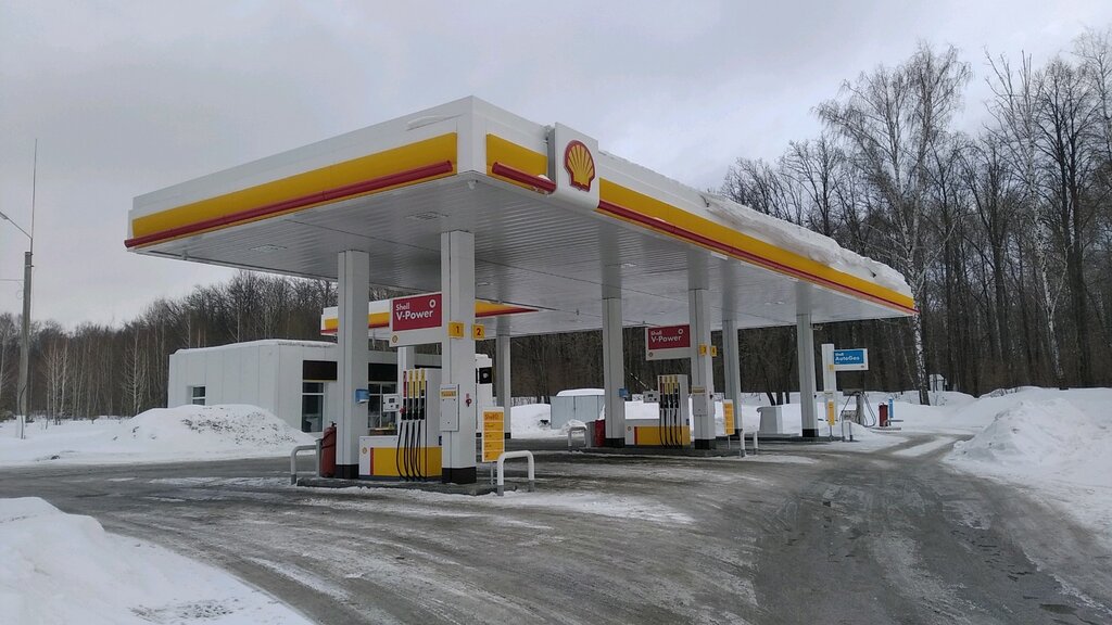 Benzin istasyonu Shell, Ulyanovsk, foto