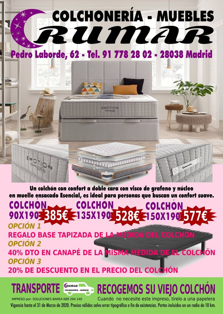 Yatak üreticileri Colchonerías Crumar, Madrid, foto