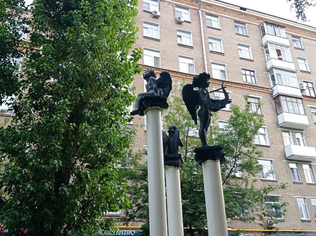 Anıt, heykel Ф.И. Тютчев, Moskova, foto