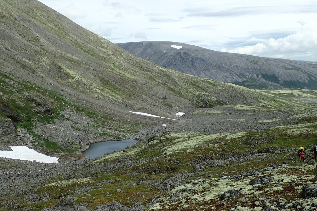 Dağ geçidi Pass Vortkeuayv 750 meters, Murmanskaya oblastı, foto