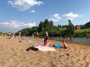 Пляж (Kostroma Region, Neya), plaj  Neya'dan