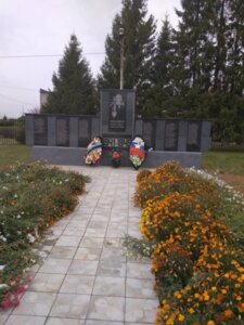 Погибшим в Великой Отечественной войне 1941-1945 г. (Moscow Region, Zaraysk Municipal District, Settlement of Tsentralnoy Usadby Sovkhoza 40 Let Oktyabrya), anıt, heykel  Moskova ve Moskovskaya oblastından