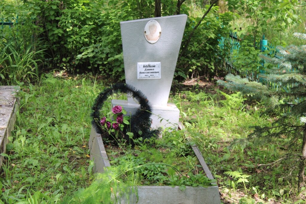 Ünlü kişilerin mezarları Могила Д.К. Небольсина, Smolenskaya oblastı, foto