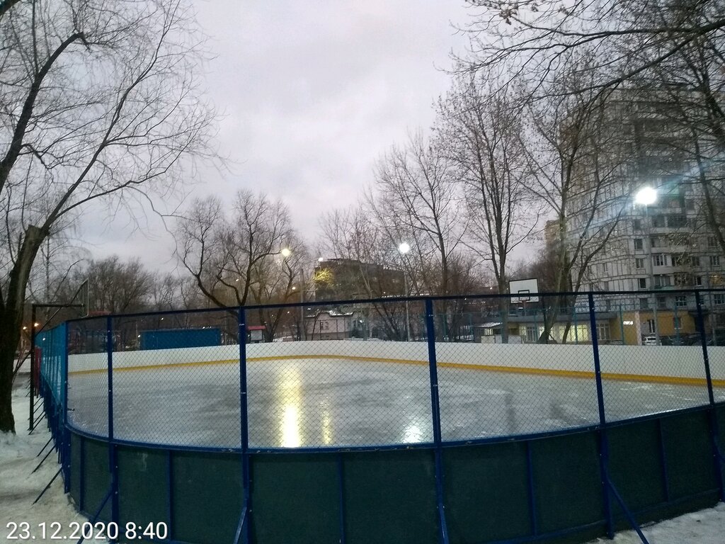 Buz pateni pistleri Ice rink, Moskova, foto