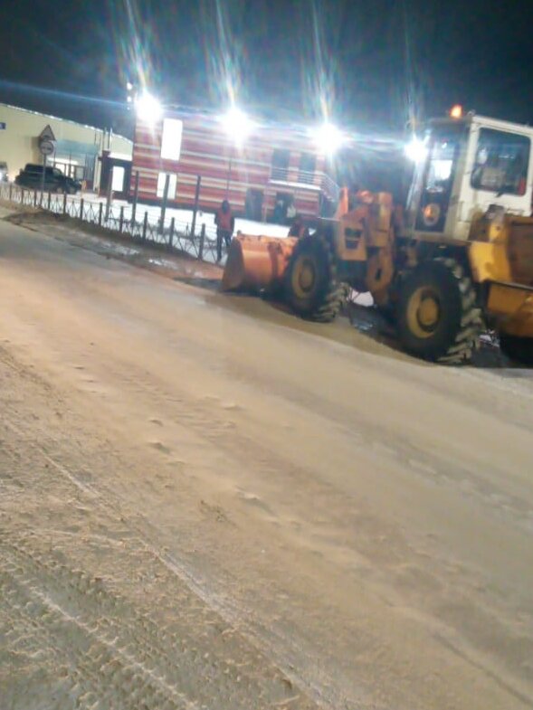 Yol yapımı ve bakımı Gup Nao Naryan-Mardorremstroy, Nenets özerk okrugu, foto