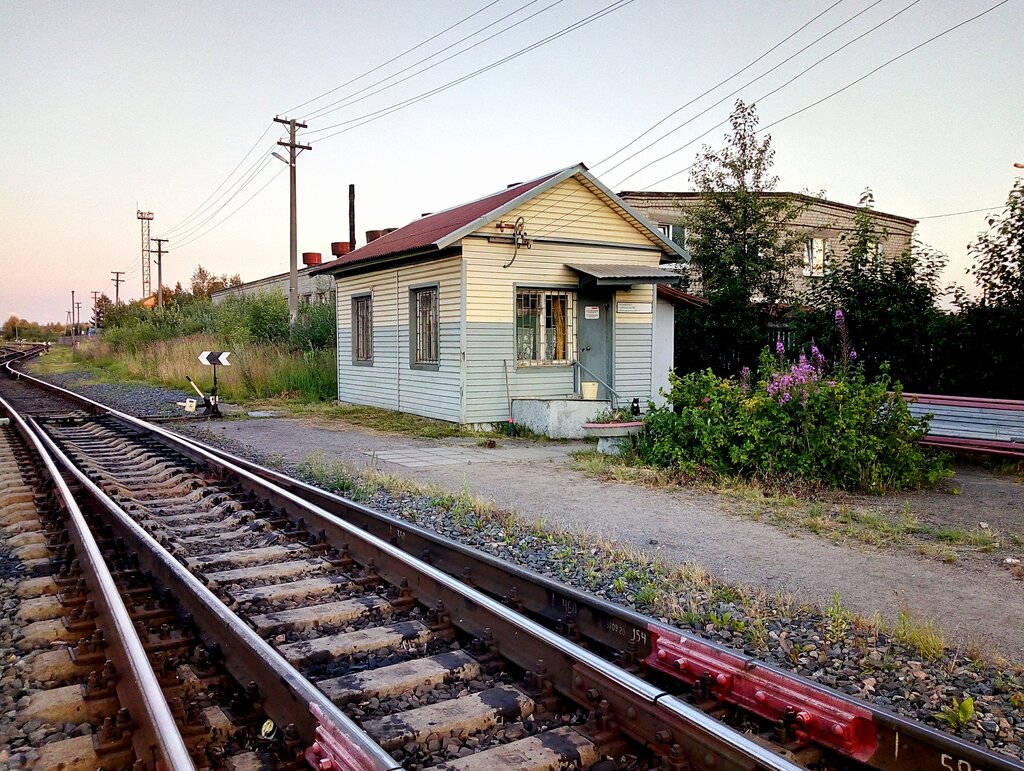 Demiryolu kargo Стрелочный пост № 8, Severodvinsk, foto