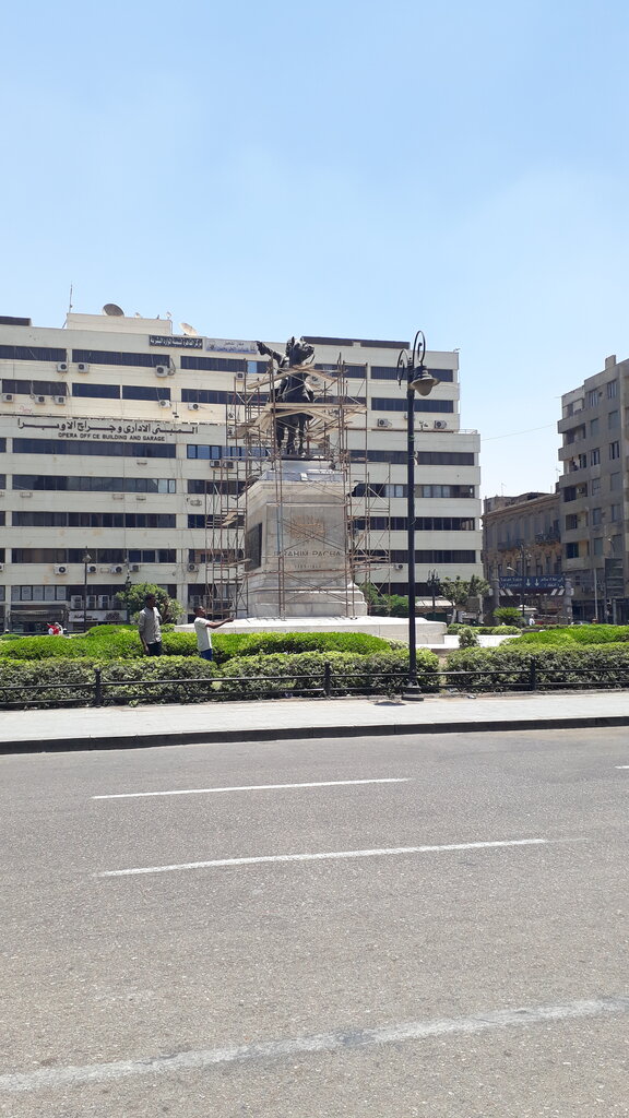 Anıt, heykel Ibrahim Pacha, Kahire, foto