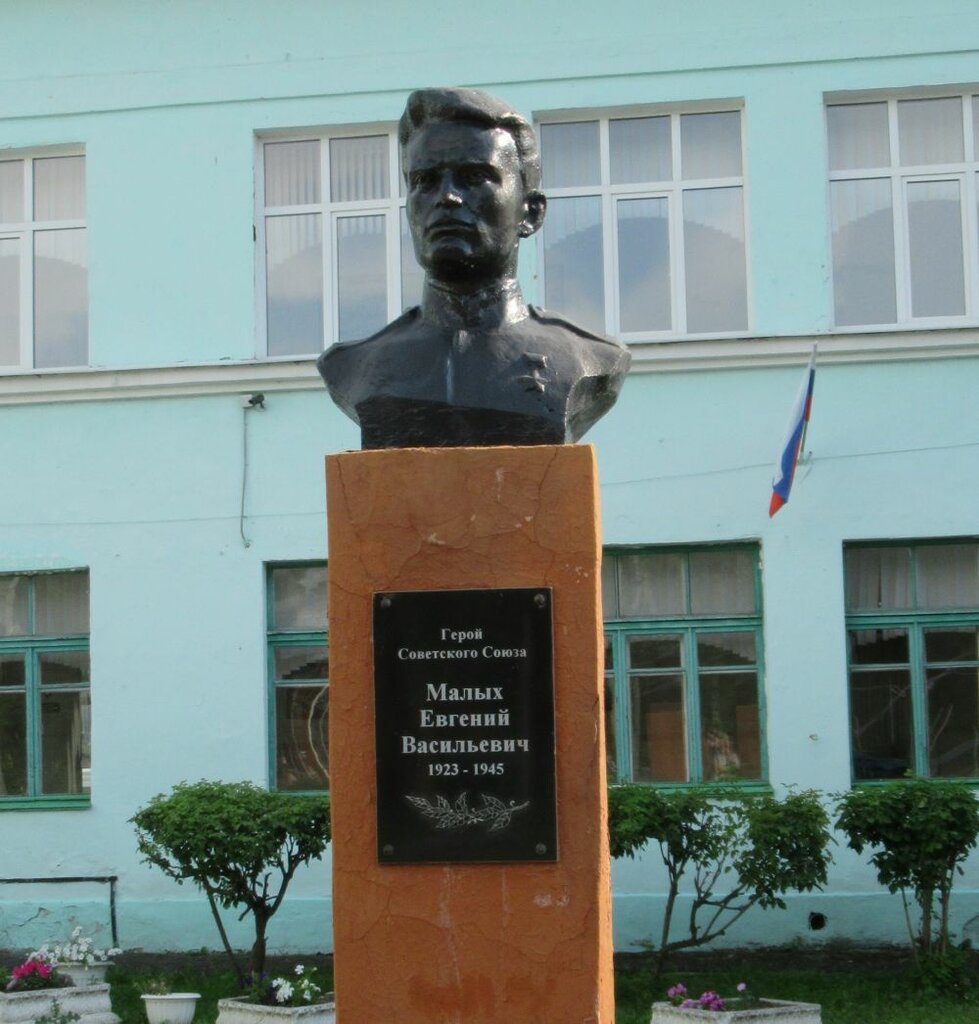Anıt, heykel Памятник Малых Е. В., Kursk, foto
