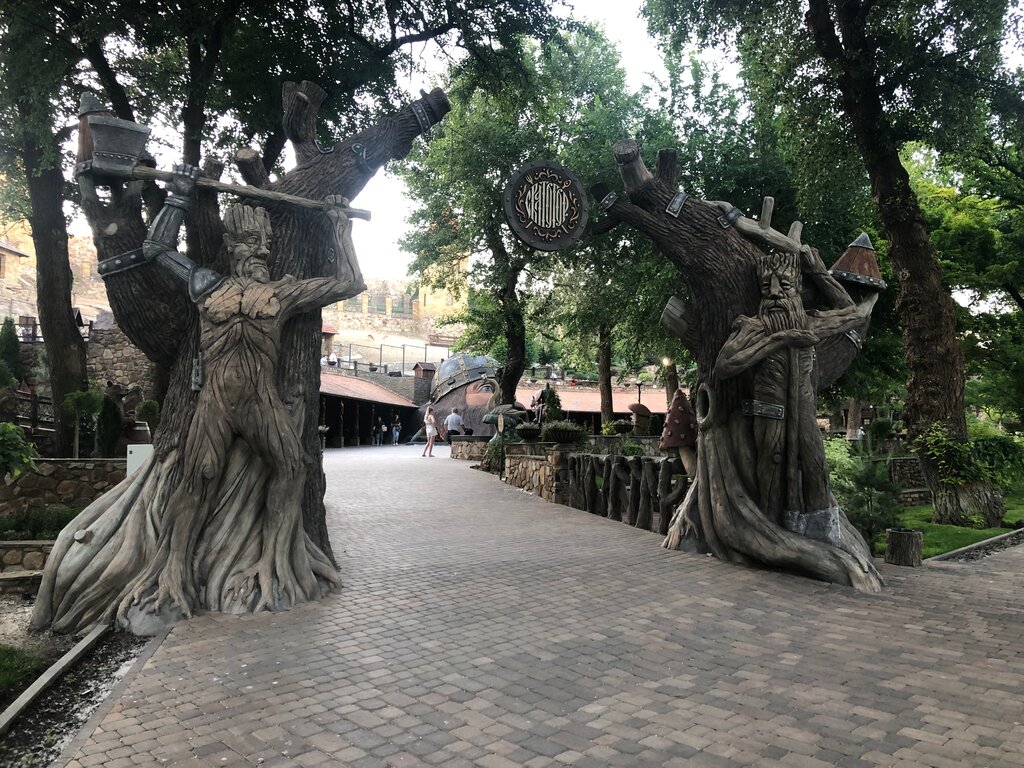 Park, sokak heykeli Казак, Rostovskaya oblastı, foto