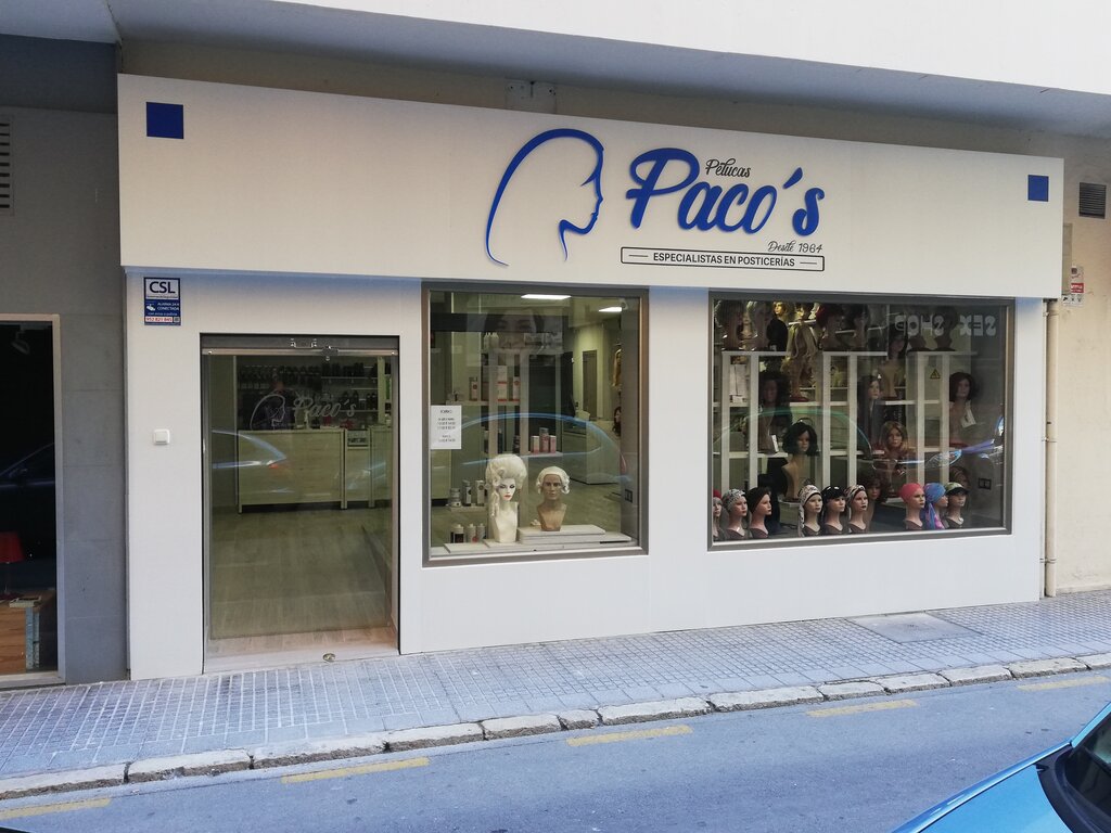 Peruk, kaynak, çıtçıtlı kaynak saç üreticileri Pelucas Paco´s, Malaga, foto