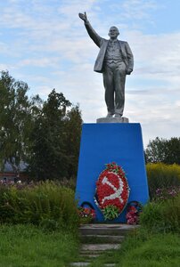 В.И. Ленин (Kostroma Region, Chukhloma), anıt, heykel  Çuhloma'dan