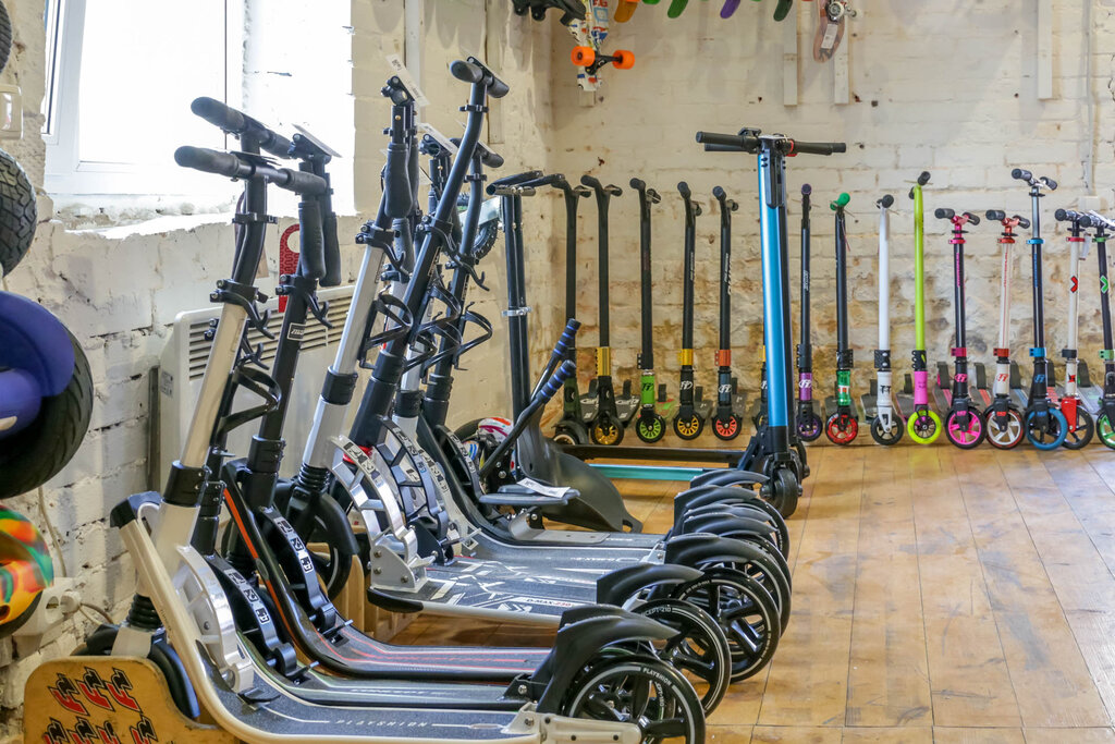 Scooter, denge bisikleti mağazası Samokaty-shop.ru, Moskova, foto