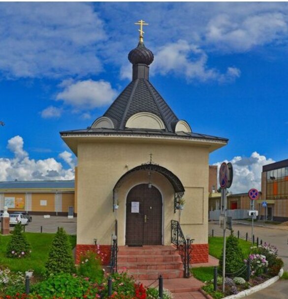 Şapel, haç anıtı Часовня Иоанна Предтечи, Kostroma, foto