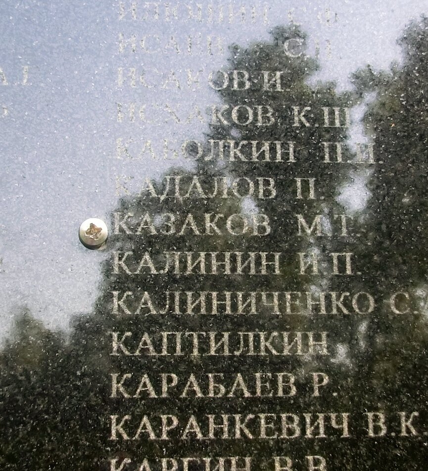 Anıt, heykel Памятник советским воинам, погибшим в боях за родину, Pskovskaya oblastı, foto