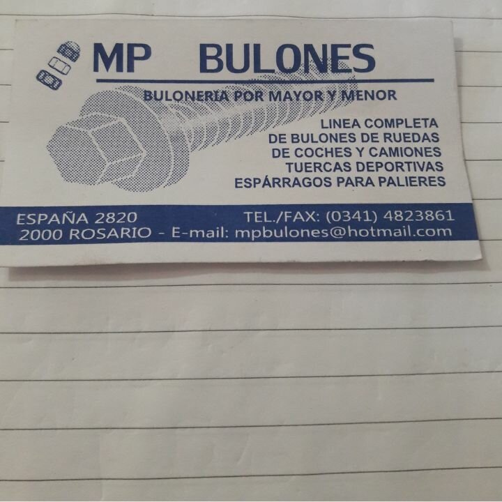 Oto aksesuarları MP Bulones, Rosario, foto