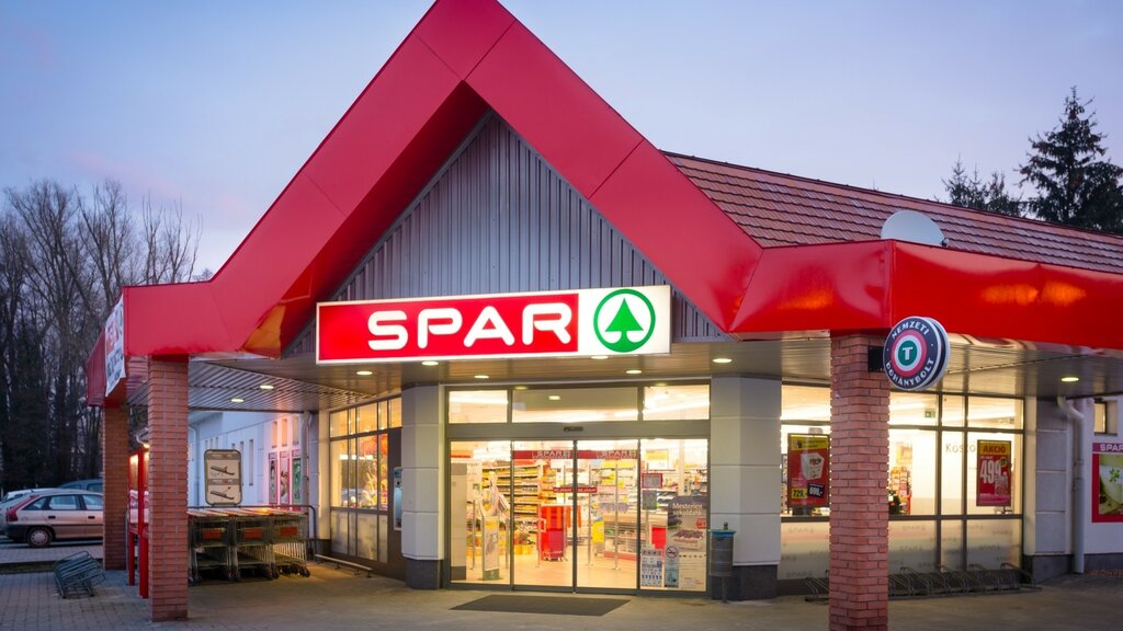 Süpermarket Spar szupermarket, Dünya, foto