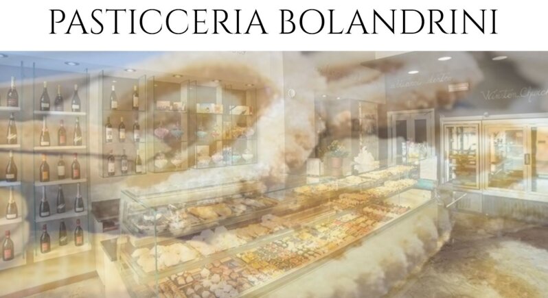 Ekmek fırını Pasticceria Bolandrini, Lombardiya, foto