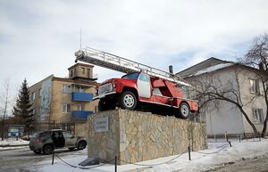 Пожарная машина (Chelyabinsk Region, Kyshtym, ulitsa Yulii Ichevoy), teknoloji anıtı  Kıştım'dan