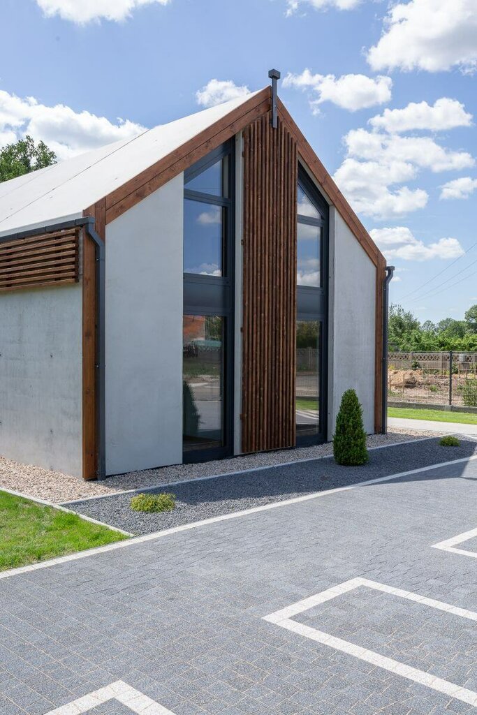 i̇nşaat firmaları Ecobit barrel Rectangular Sauna, Barrel Sauna, Tverskaya oblastı, foto