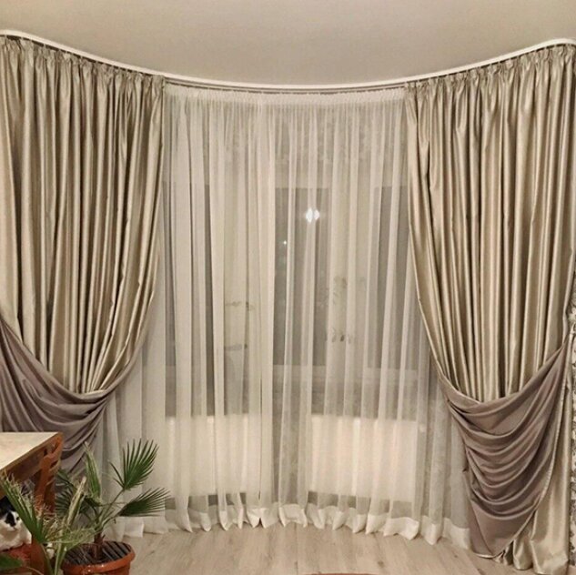 Perde ve korniş üreticileri Shtory na zakaz Ip Gunenko, Minsk, foto